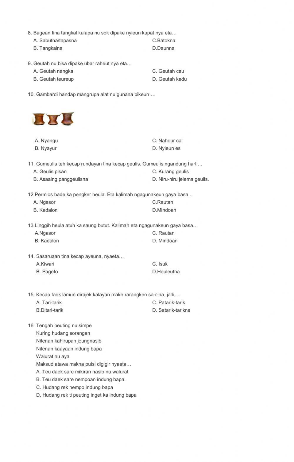 PH Basa SUnda 1325 | aas sundari | Live Worksheets