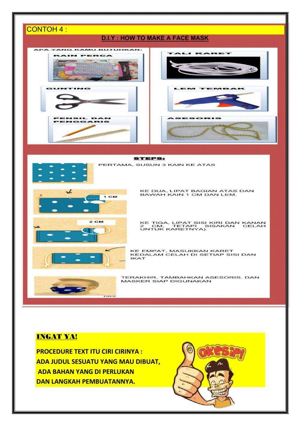 Procedure text interactive activity | Live Worksheets