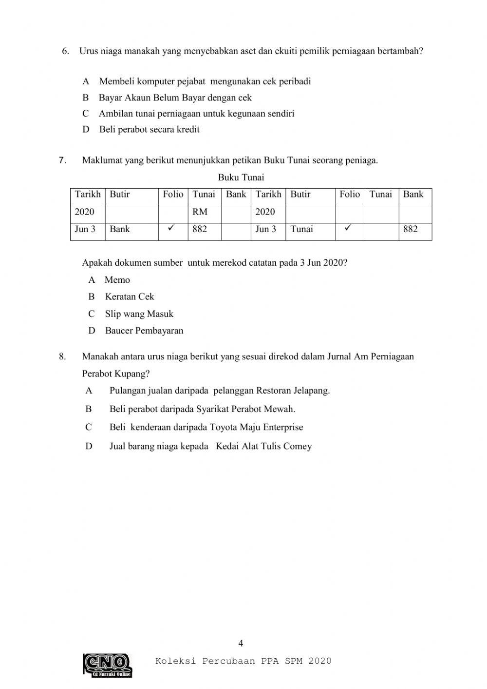 Trial baling 2020 worksheet | Live Worksheets