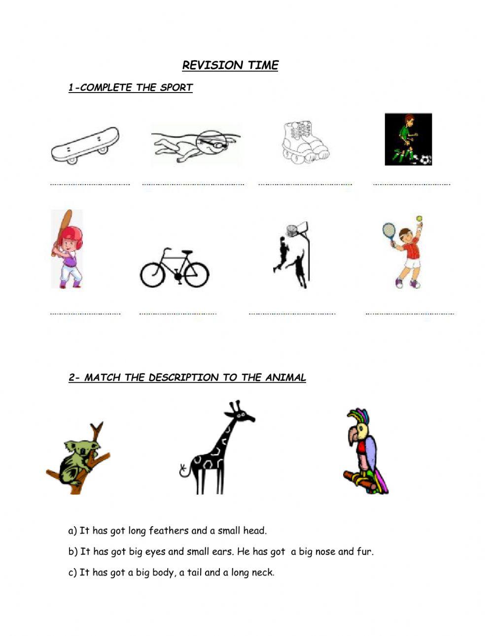 Revision time 3rd form worksheet | Live Worksheets