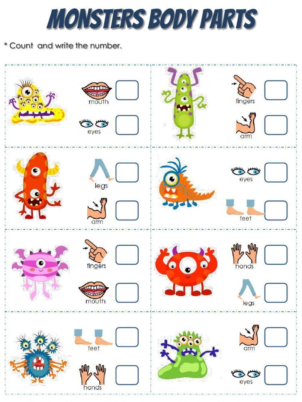 Parts of the bo… | Free Interactive Worksheets | 499888