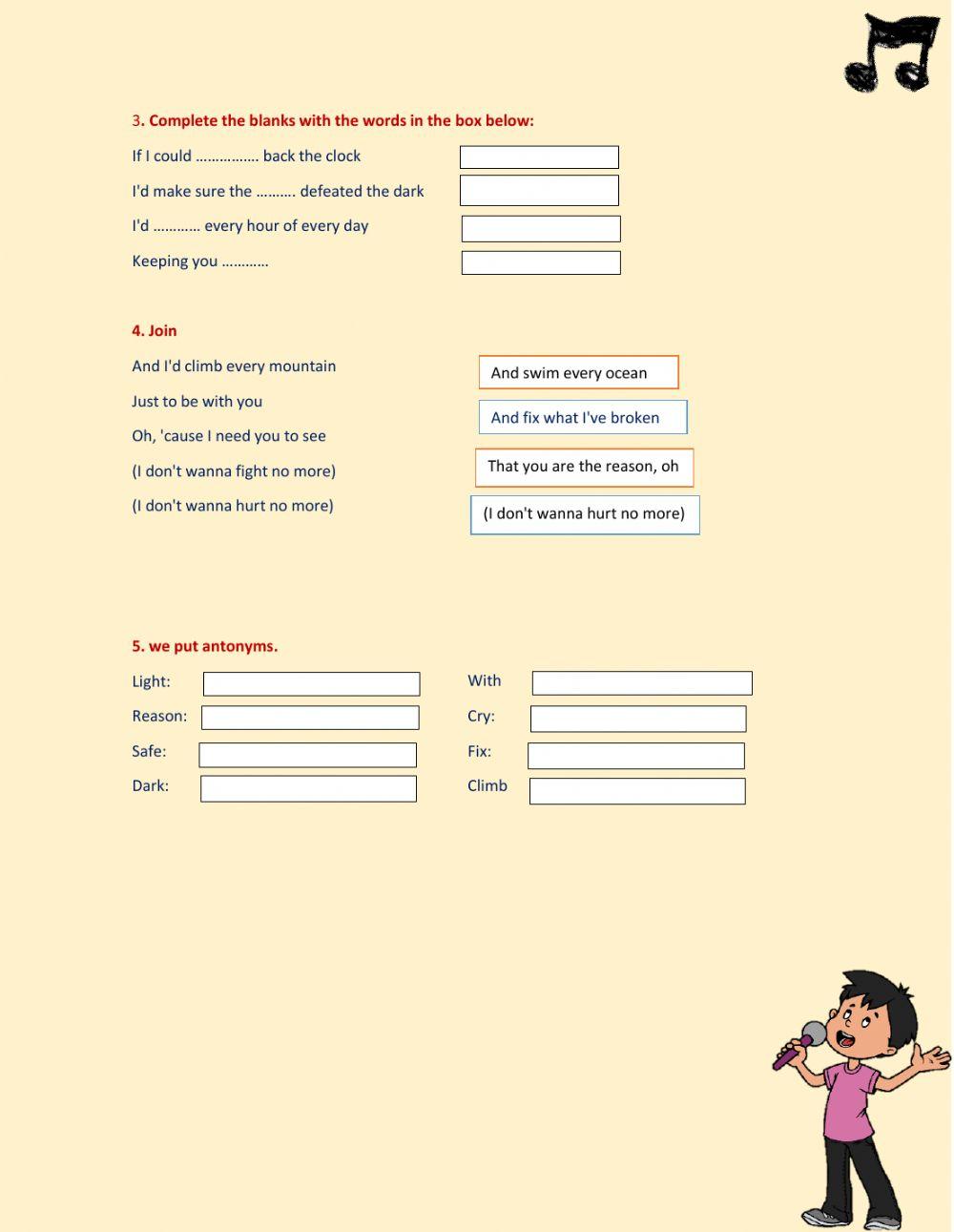 You are the reason interactive worksheet | Live Worksheets