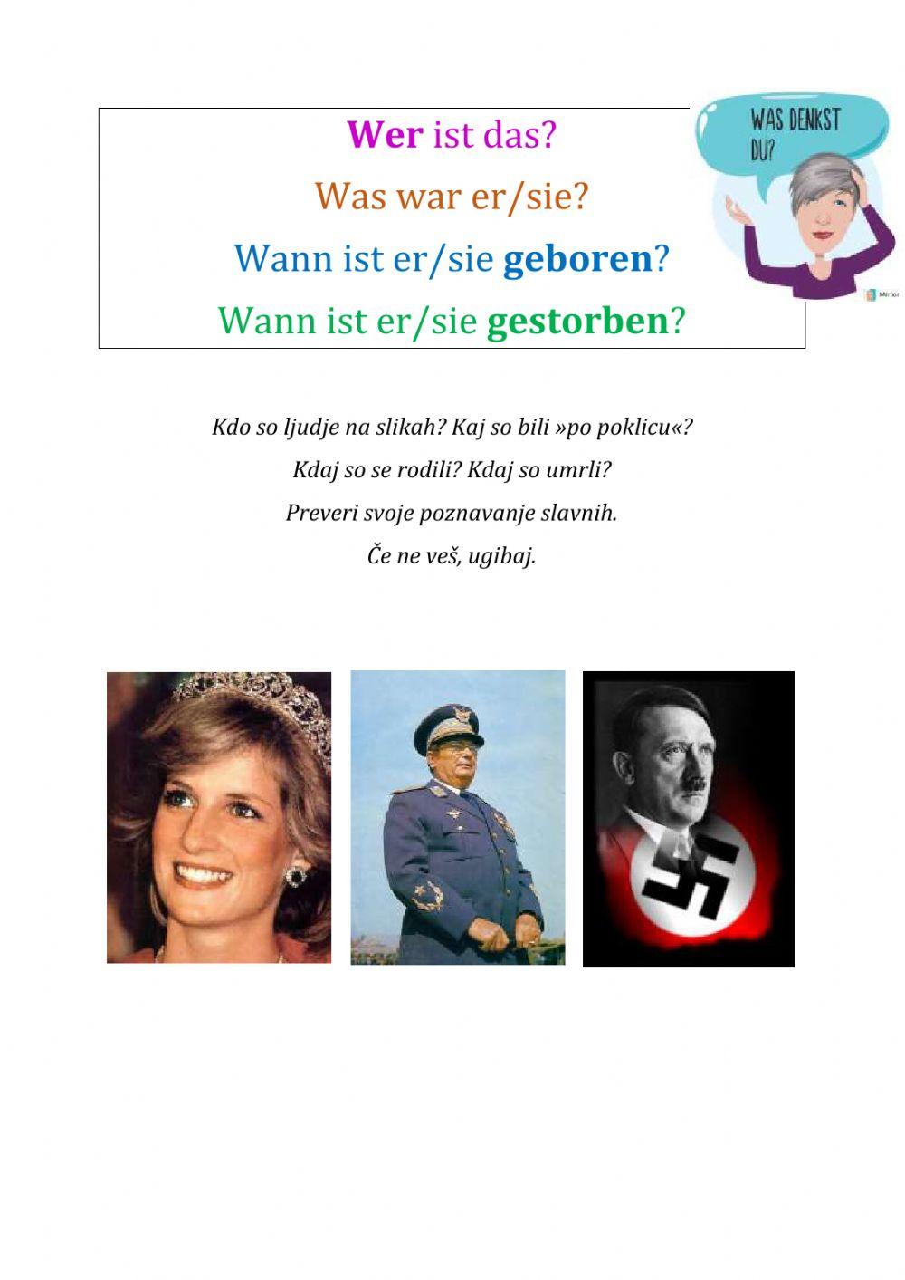 Wer ist das? 501725 | Mojca452013 | Live Worksheets
