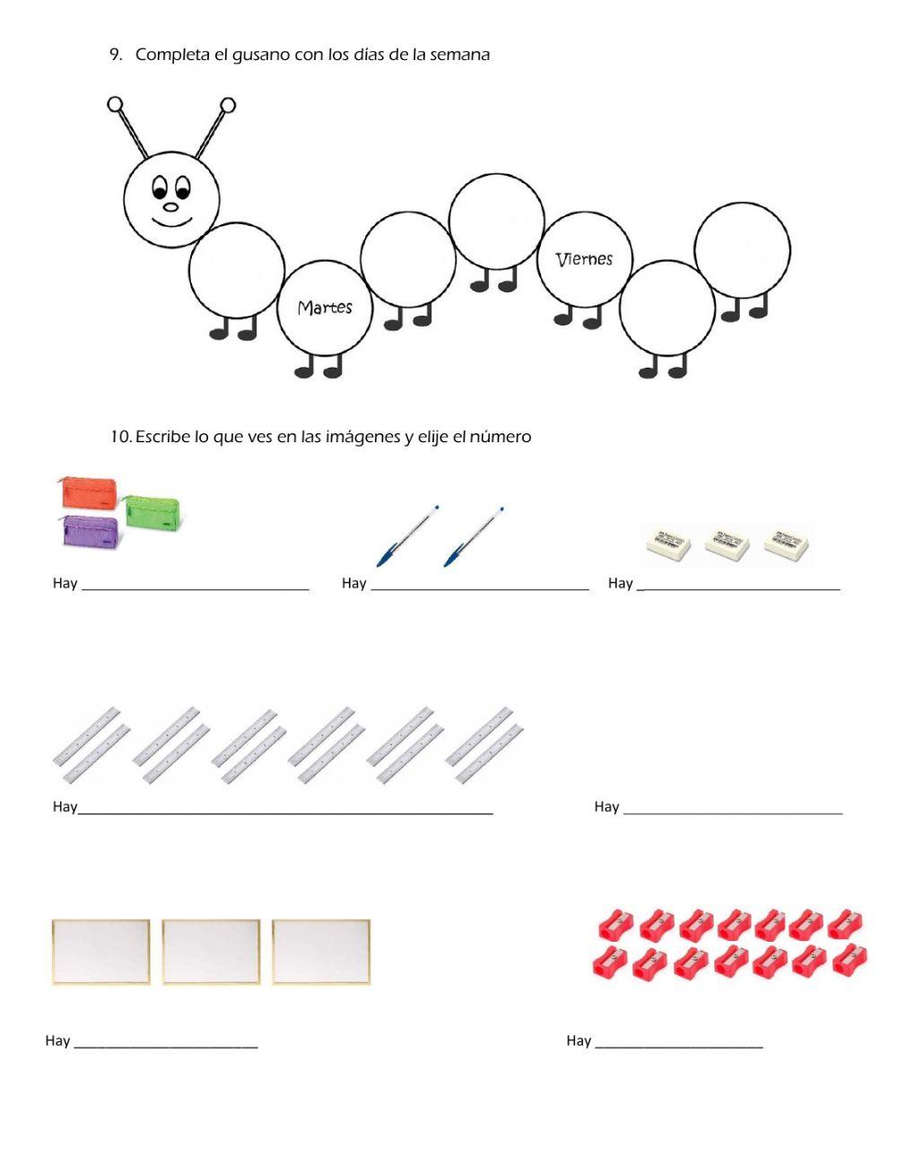 Repaso Ethan worksheet | Live Worksheets