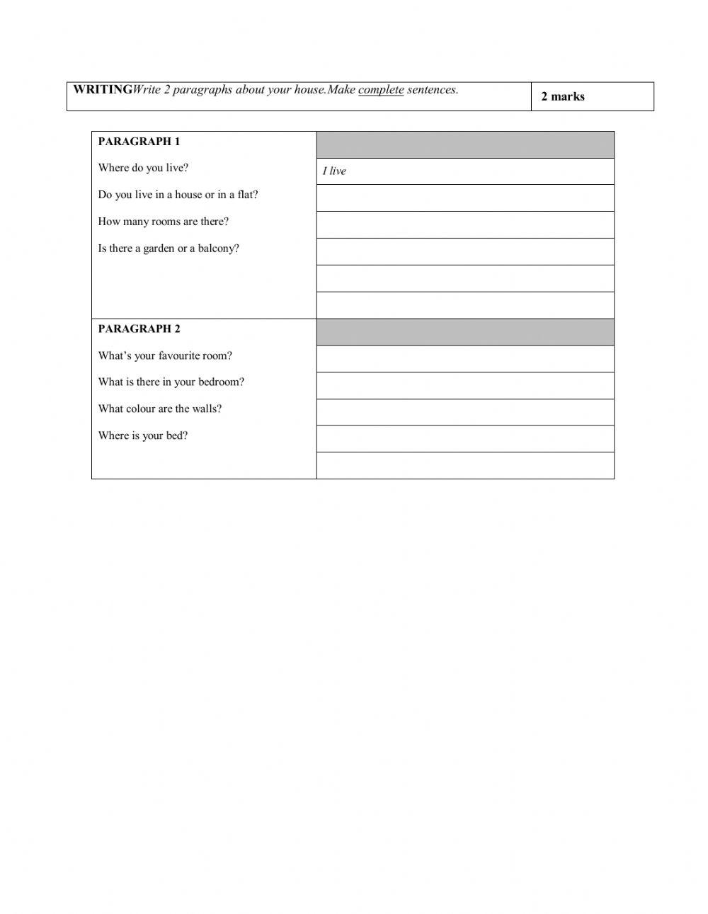 Kids 4- mock ex… | Free Interactive Worksheets | 502388