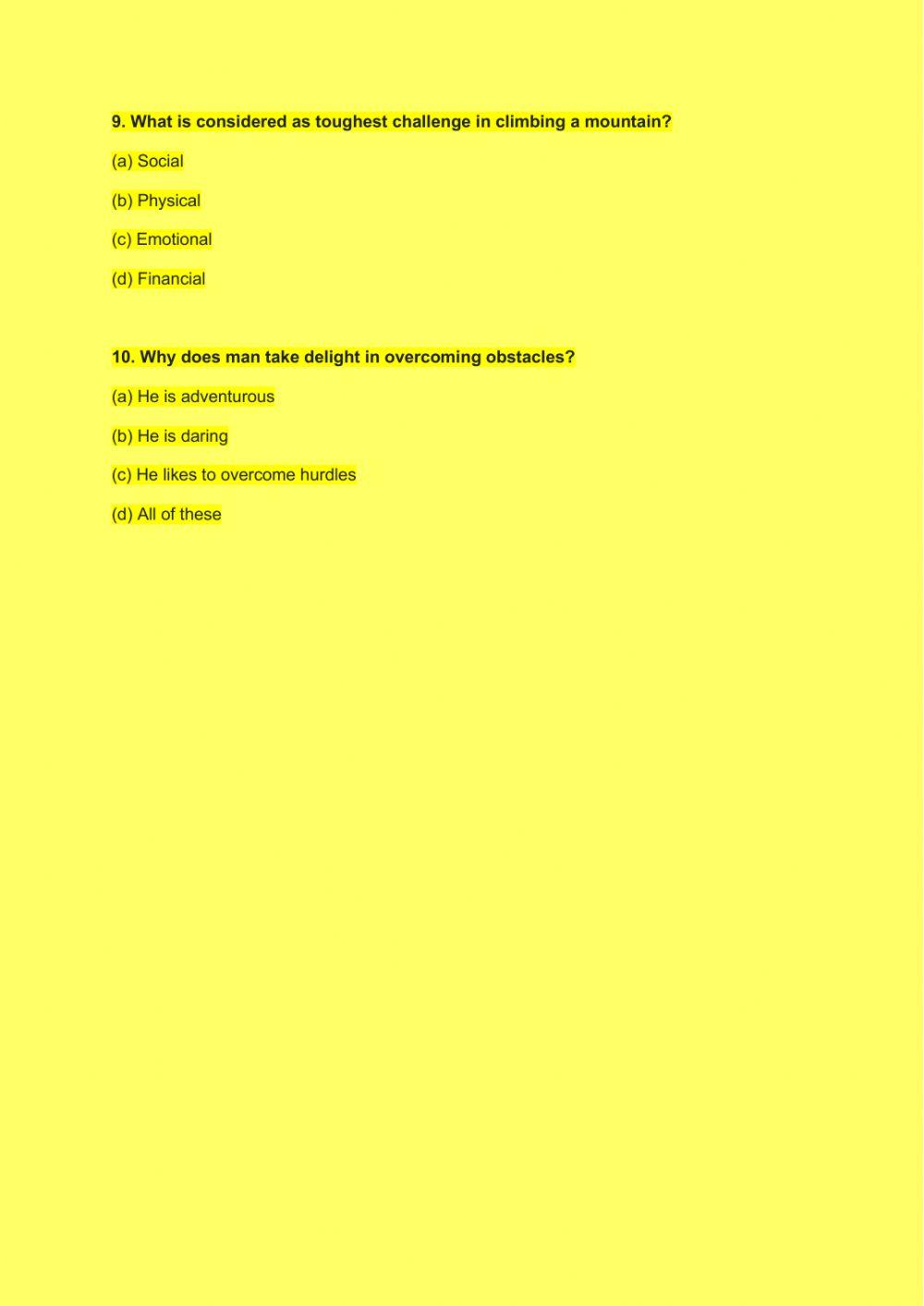 Class 8 The Summit Within 504635 | Jayashree14 | Live