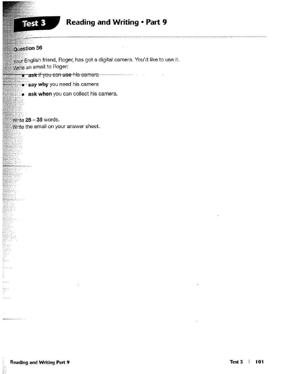 KET EXAM - READING AND WRITING Parts 6,7,8,9 online exercise for | Live ...