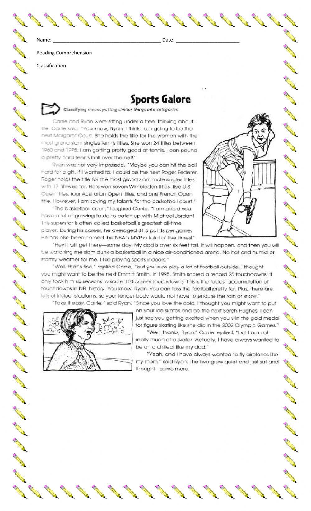 Classification Reading Passage 1637 | D'Andra Dean