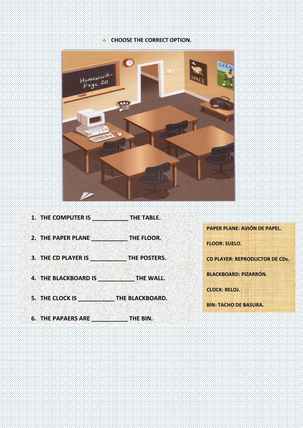 Prepositions. online worksheet | Live Worksheets
