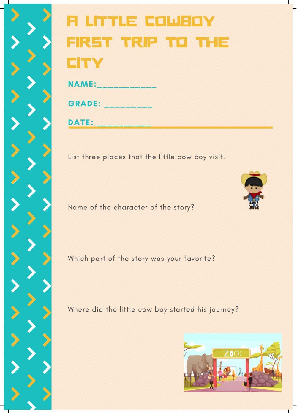 Reading comprehension online exercise for elemental | Live Worksheets