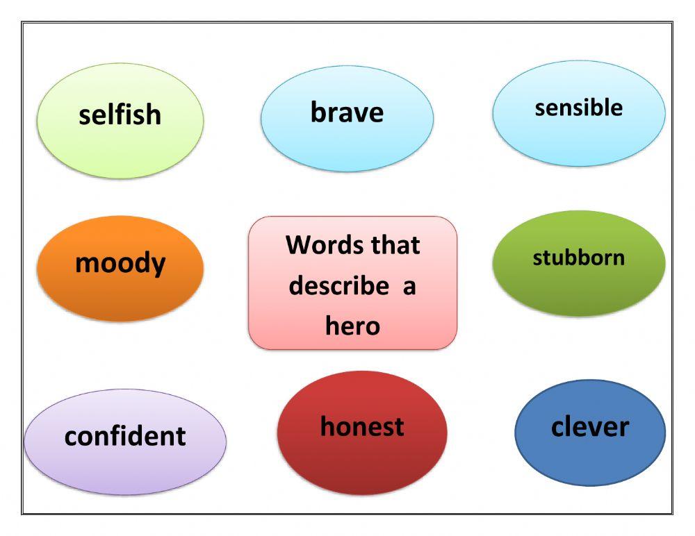 hero adjectives