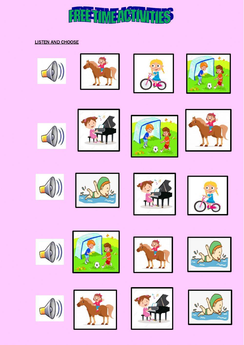 FREE TIME ACTIVITIES Online Exercise For FIRST GRADE Live Worksheets free-time-activities-online-exercise-for-first-grade-live-worksheets