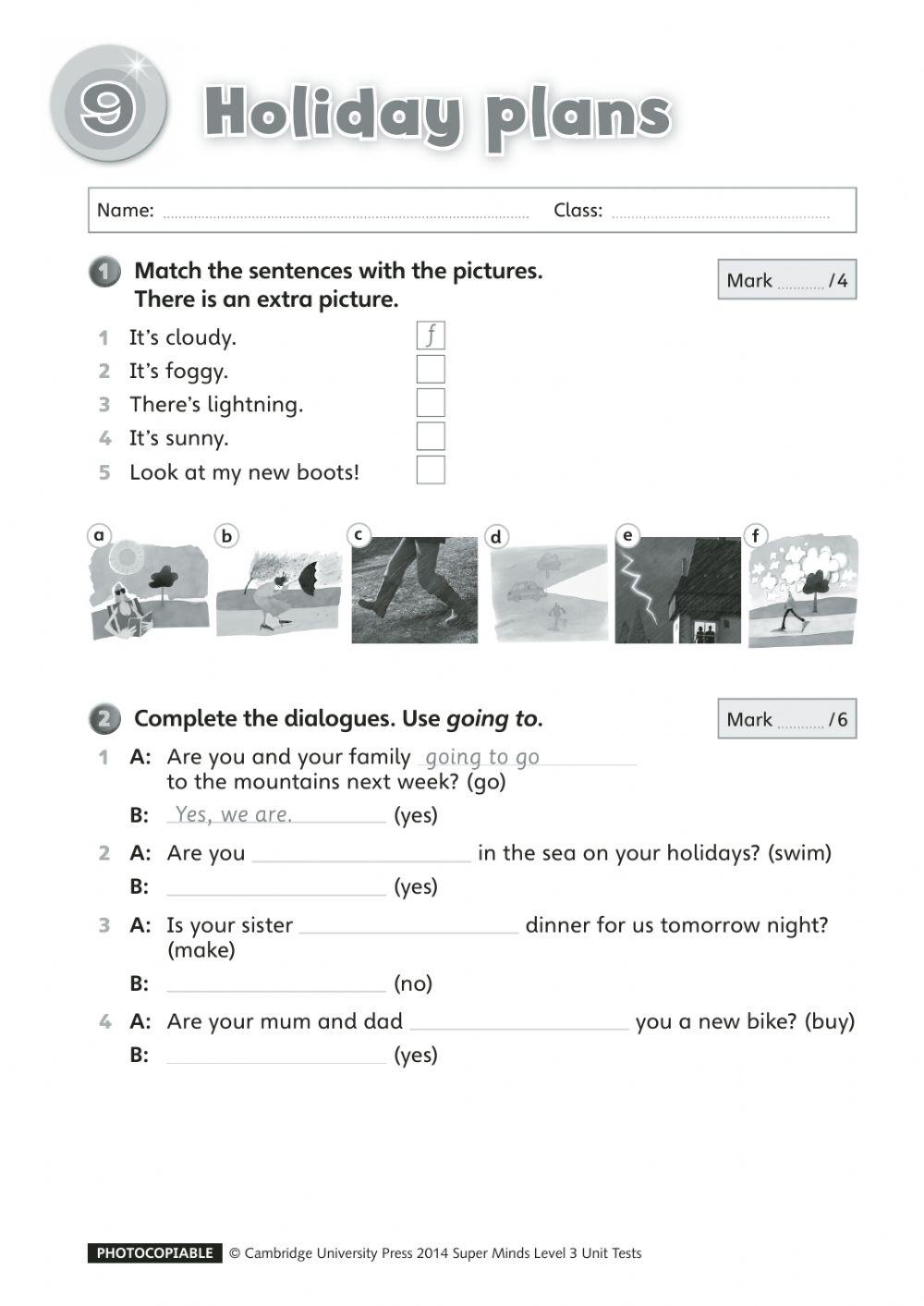 Super Minds 3 Unit 9 online exercise for | Live Worksheets
