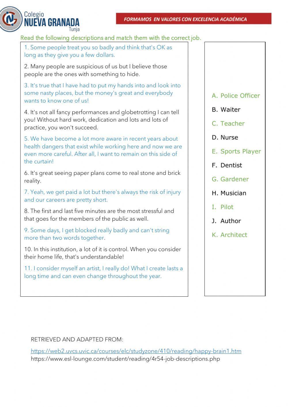 Reading compreh… | Free Interactive Worksheets | 508397