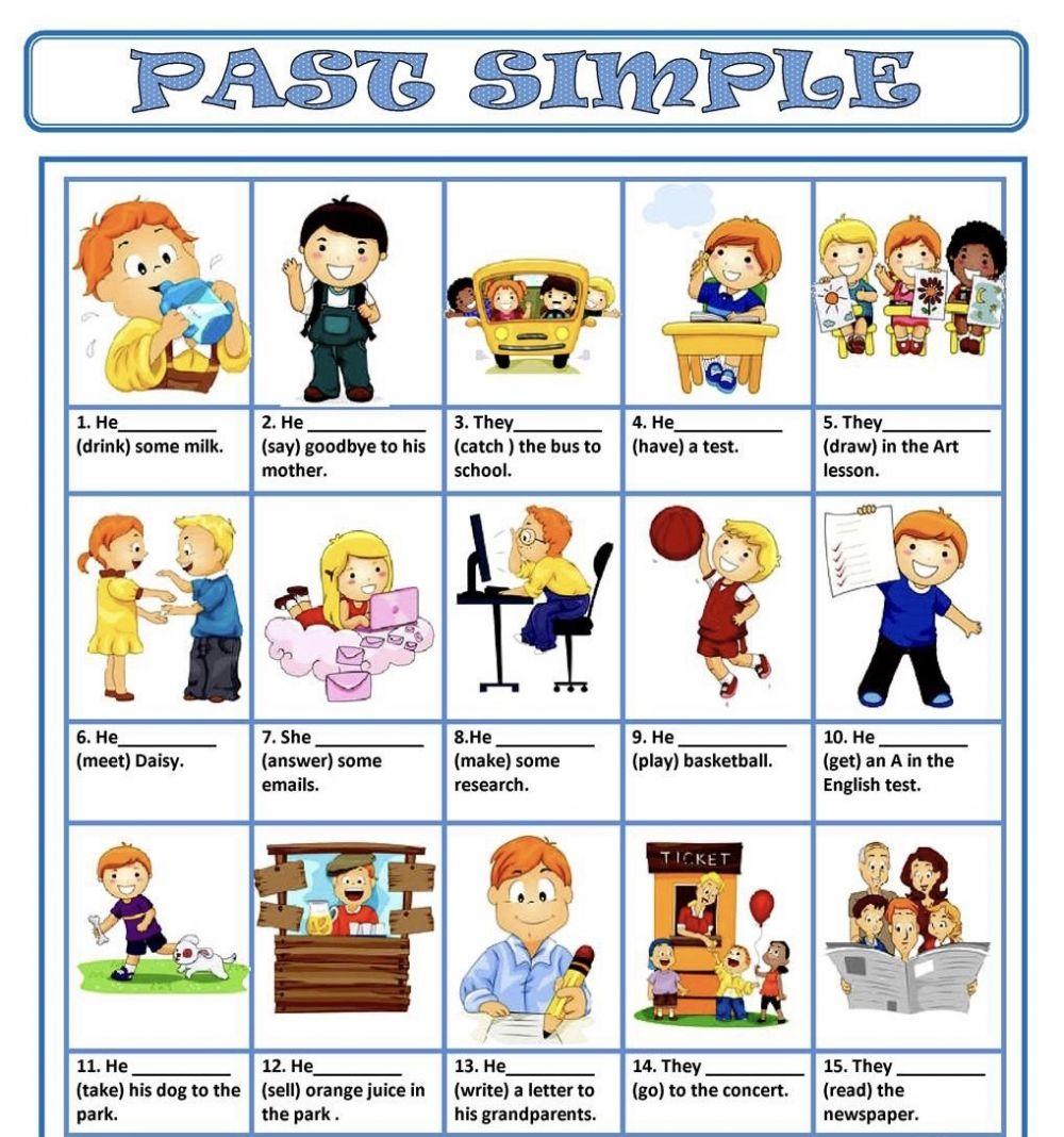 Past Tense online activity for 5-6 | Live Worksheets