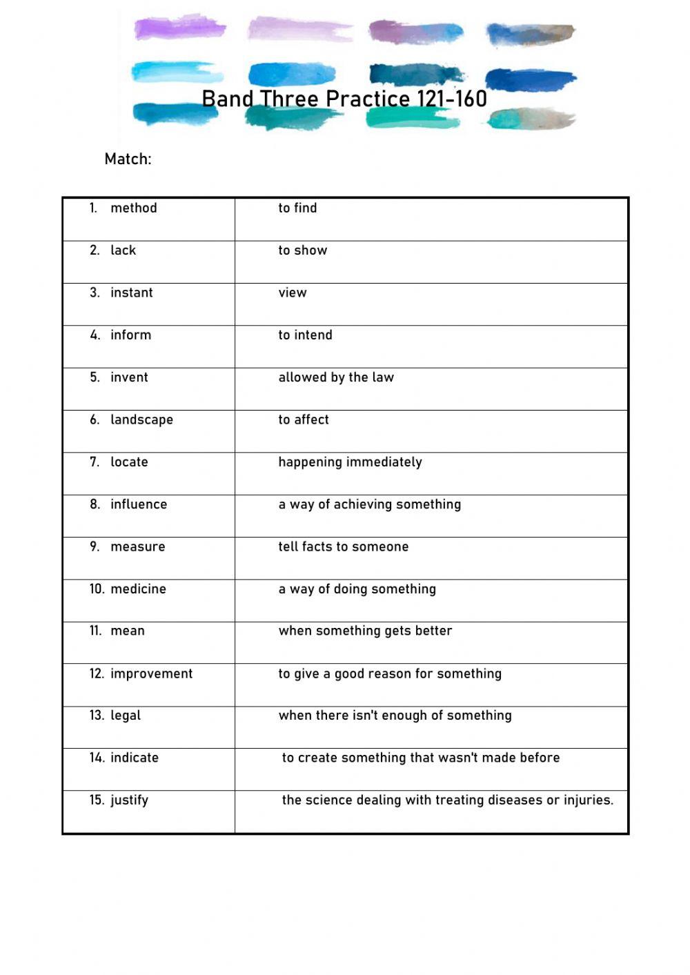 Practice Band III 121-160 511123 | Orit Itiel | Live