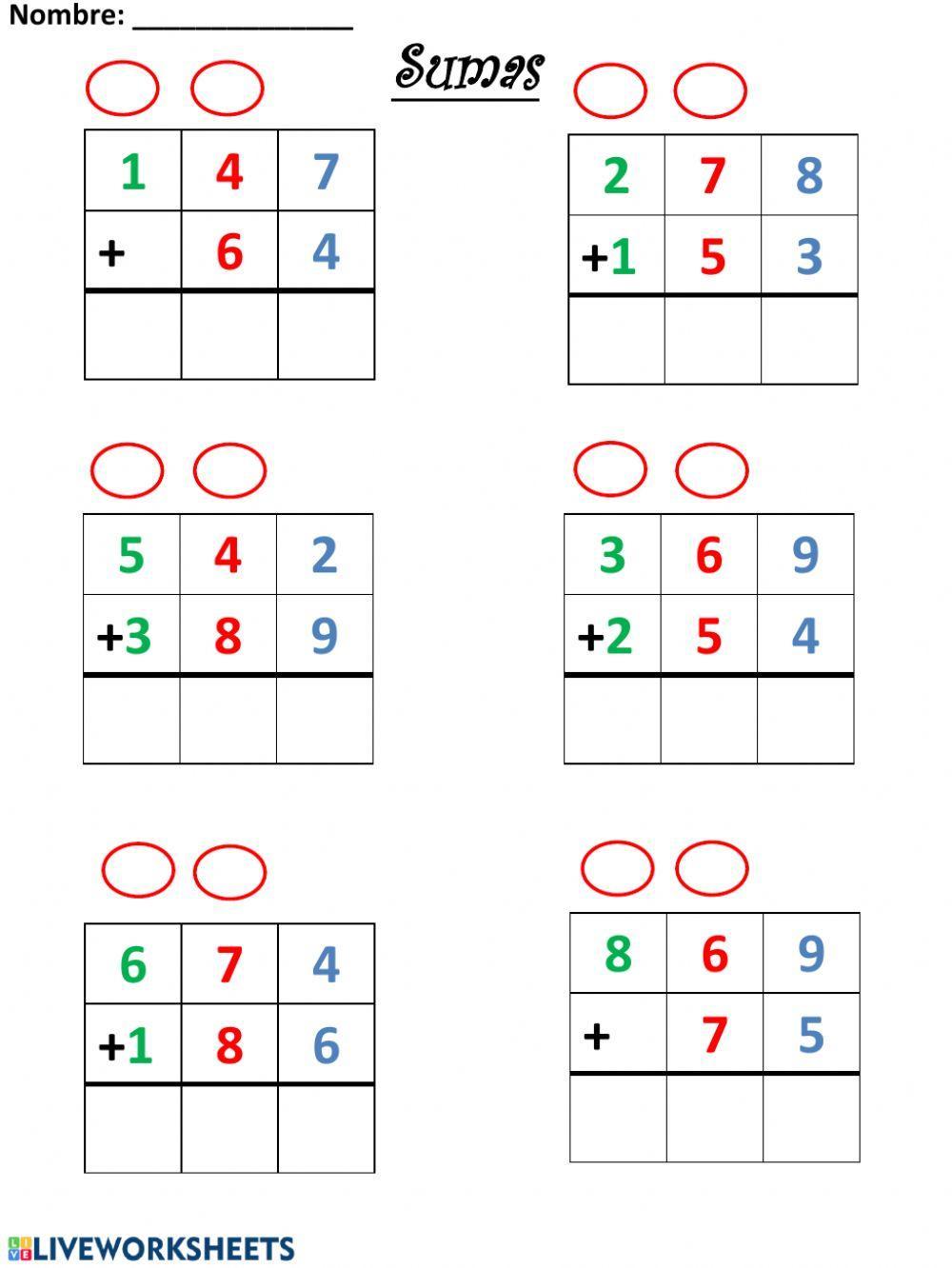 Sumas con llevadas 511556 | Patricia Colón | Live