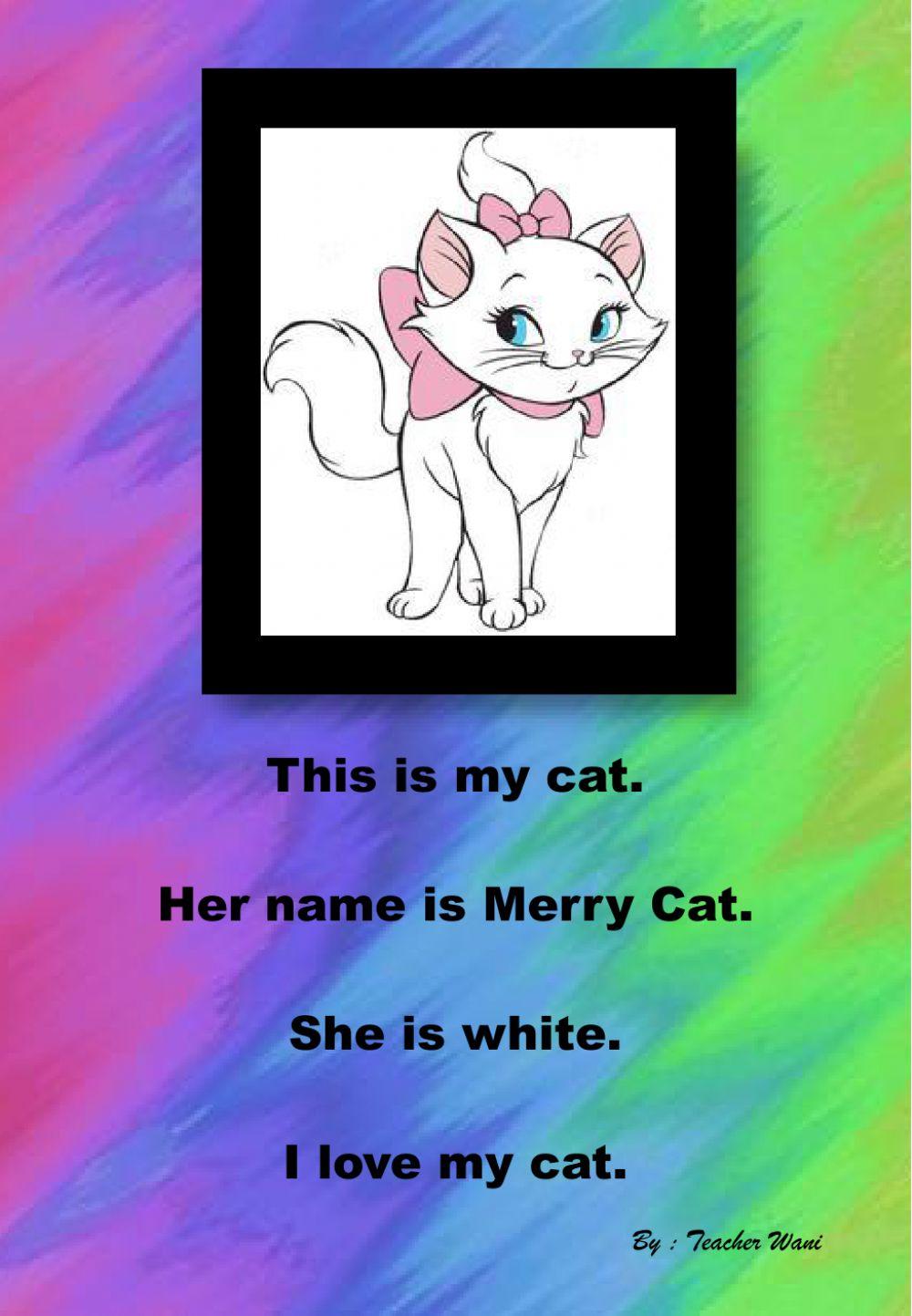 Reading - This is my cat worksheet | Live Worksheets