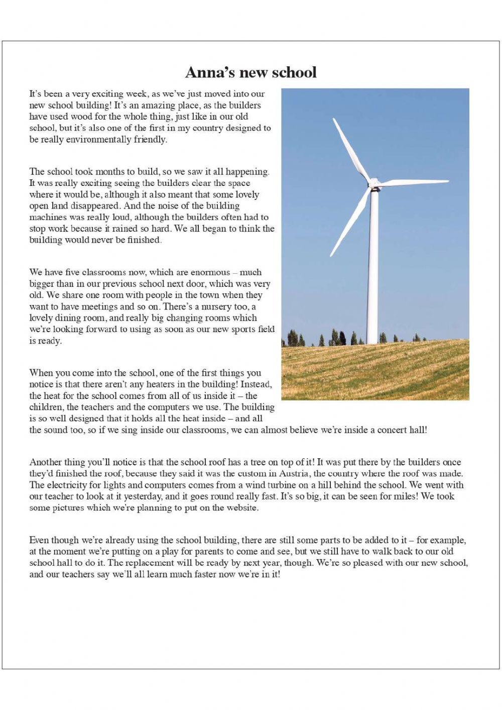 PET CAMBRIDGE - READING TEST online exercise for | Live Worksheets