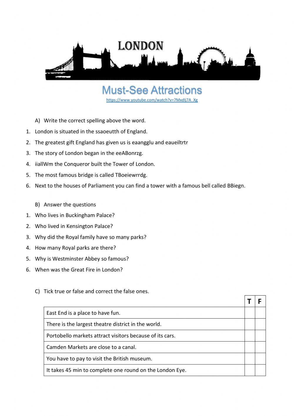 London 512268 | Slatnerb16 | Live Worksheets