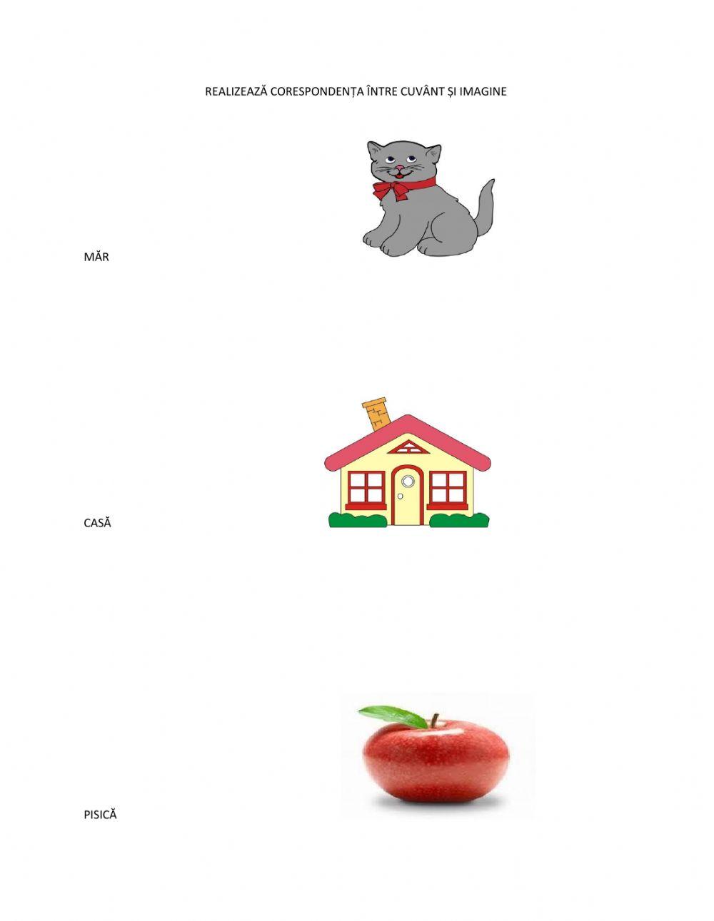 Realizeaza corespondenta worksheet | Live Worksheets