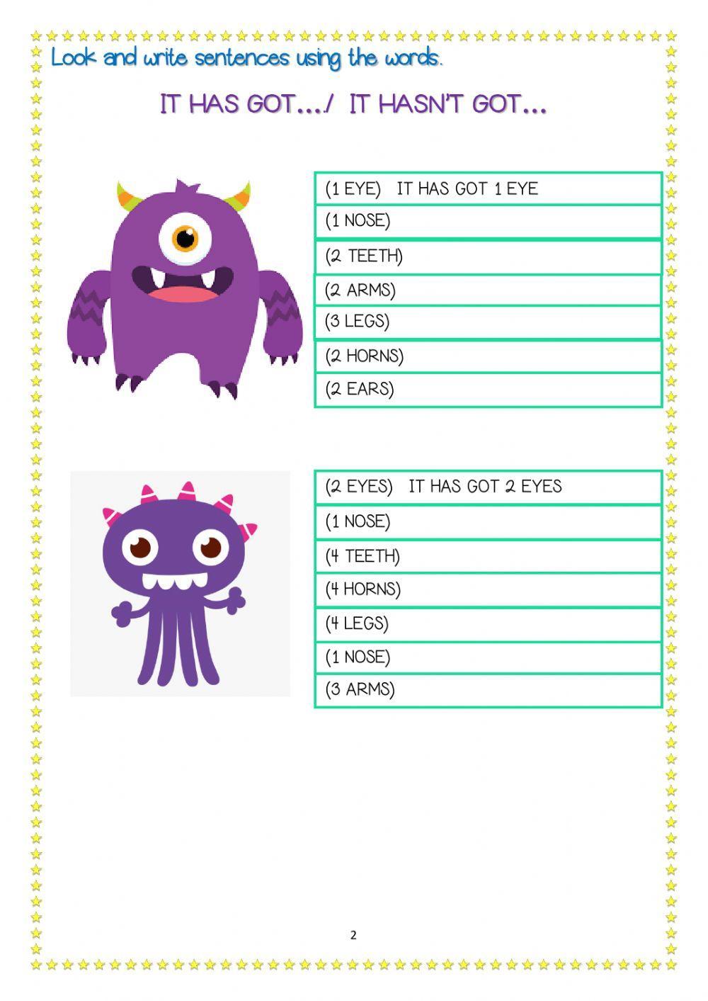 512751 | Monsters | anarawson | LiveWorksheets