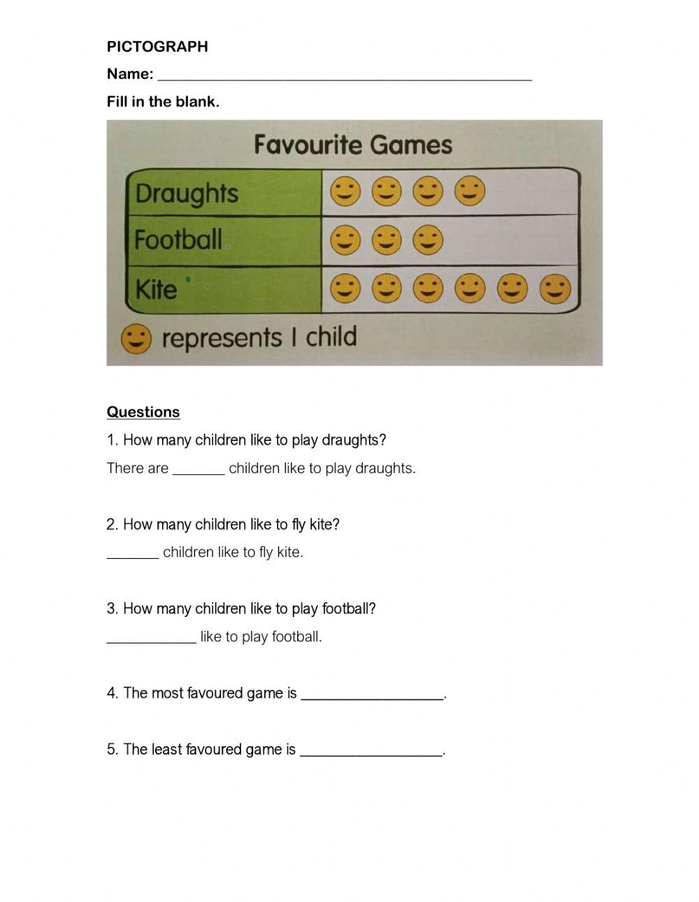Data interactive worksheet for Year 1 | Live Worksheets