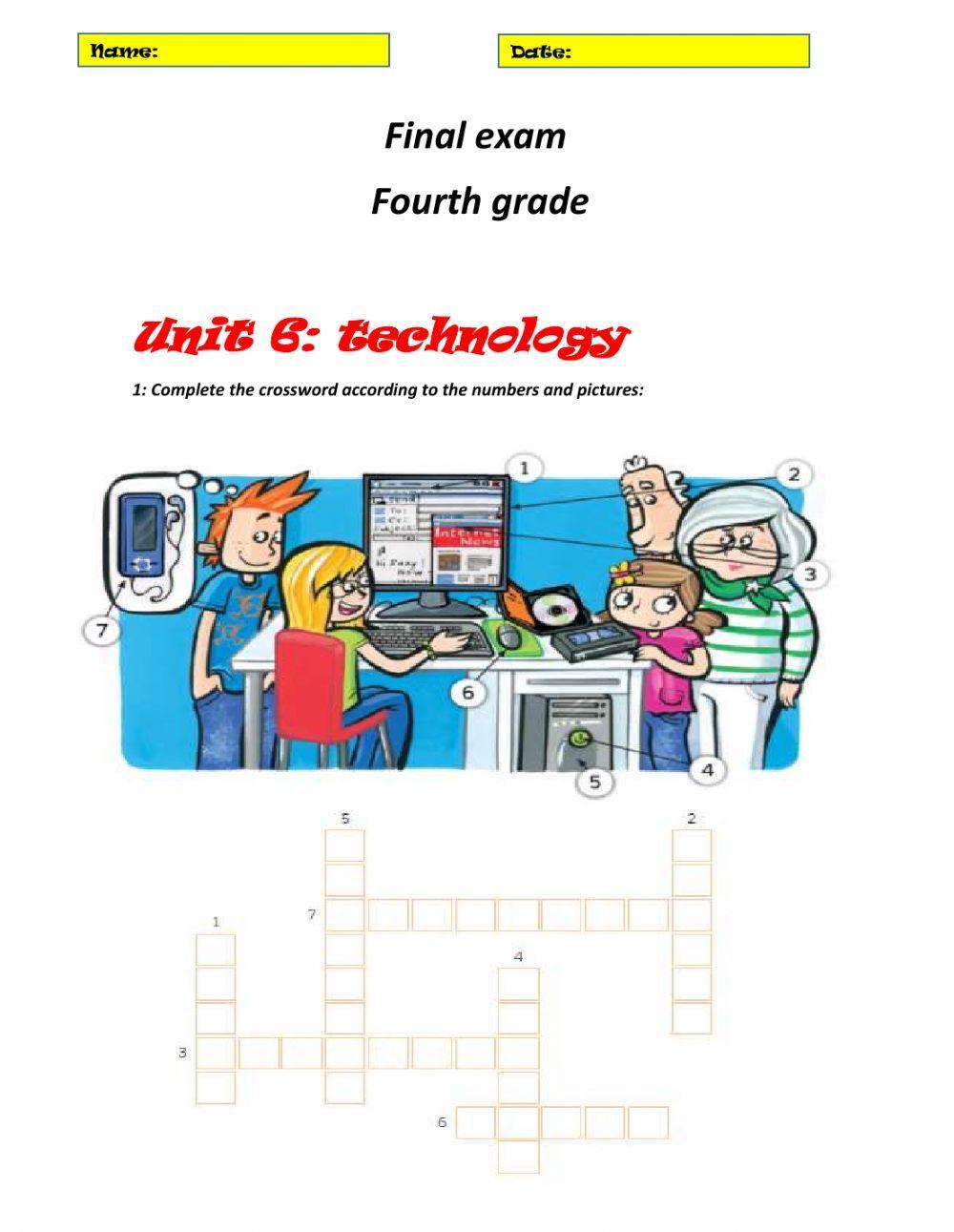 Food and thecnology worksheet | Live Worksheets