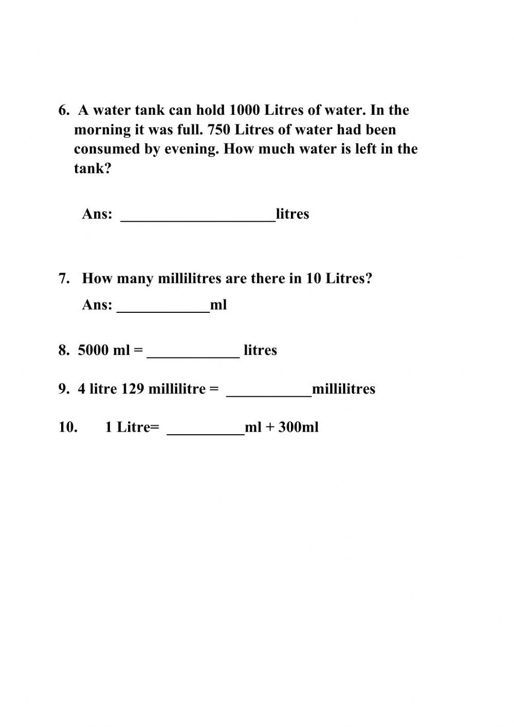 JUGS AND MUGS W… | Free Interactive Worksheets | 4438806