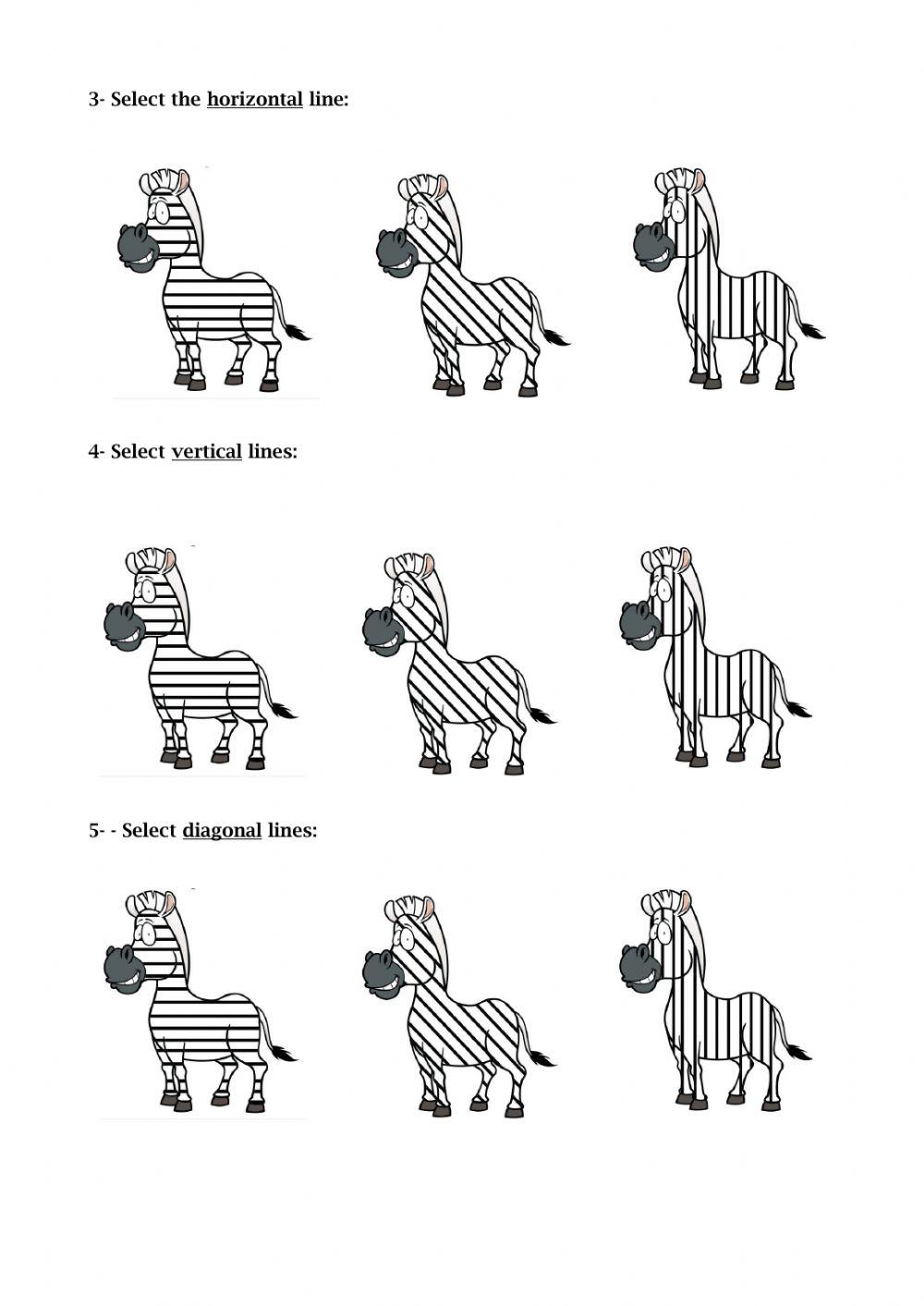 Lines2 worksheet | Live Worksheets