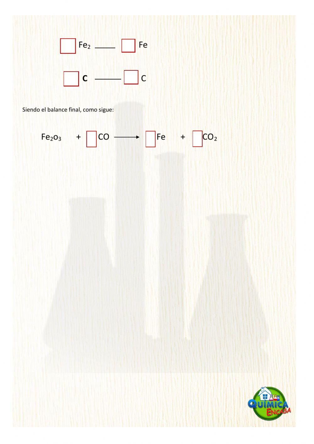 Balanceo ecuaci… | Free Interactive Worksheets | 515118