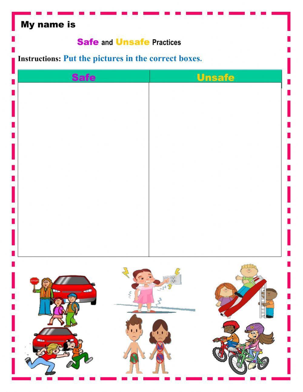 Safe And Unsafe Situations Worksheet - vrogue.co Safe And Unsafe Situations Worksheet - vrogue.co