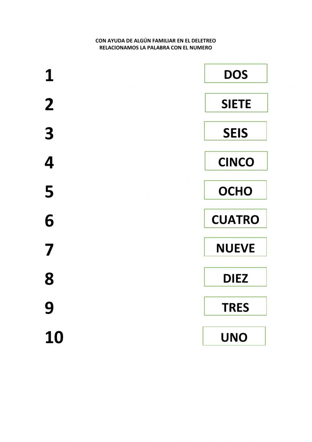 Números Online Exercise For Tercero Live Worksheets