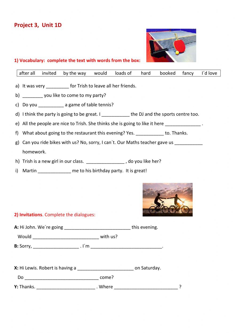 Project 3, Unit… | Free Interactive Worksheets | 516798