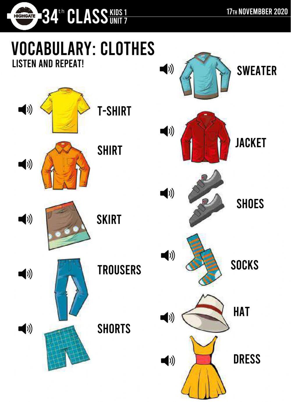 34th class Kids 1 worksheet | Live Worksheets