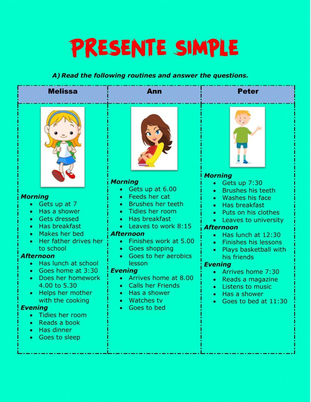 517297 | Presente simple | Yessica soto | LiveWorksheets