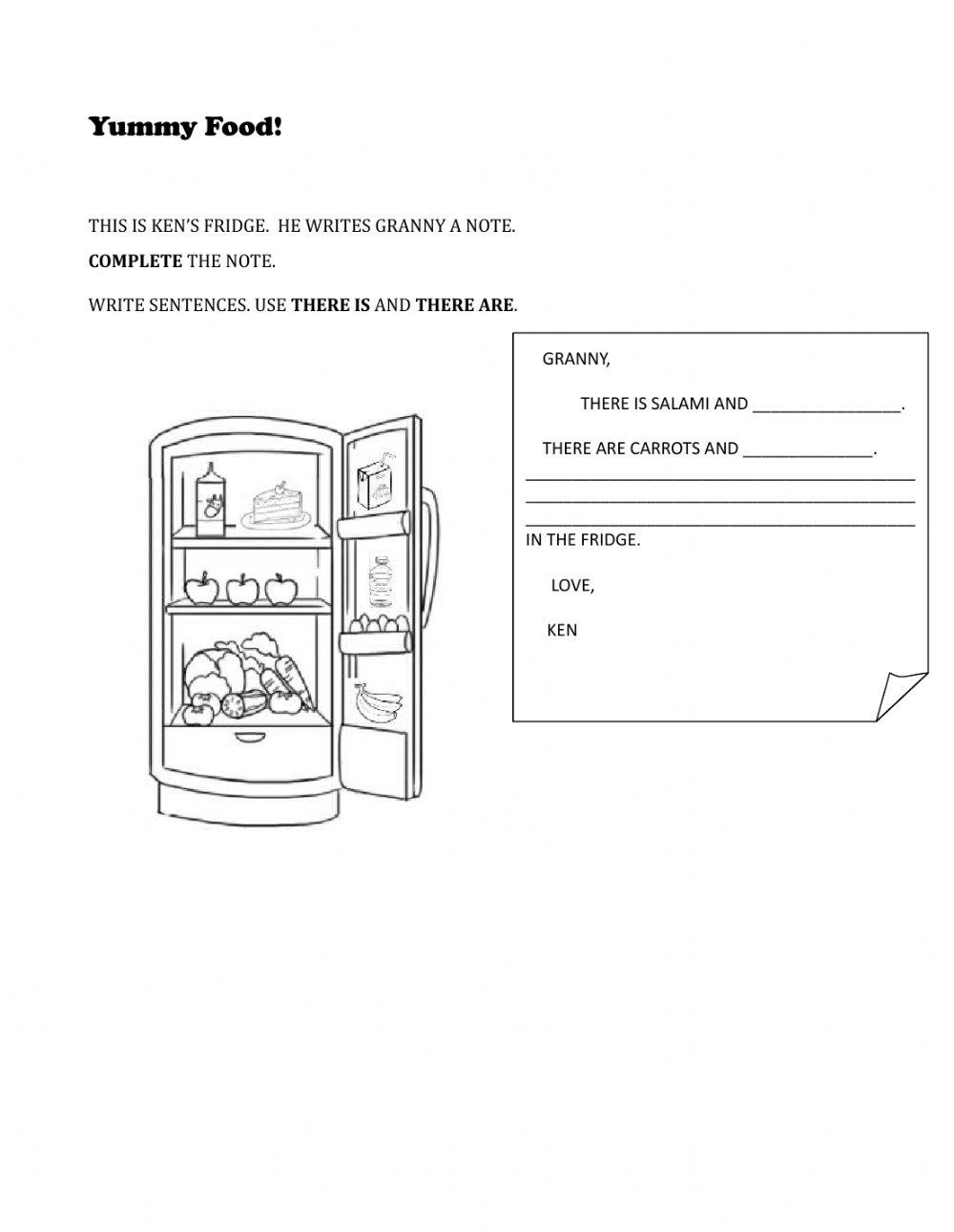 What is there in the fridge? online exercise for | Live Worksheets