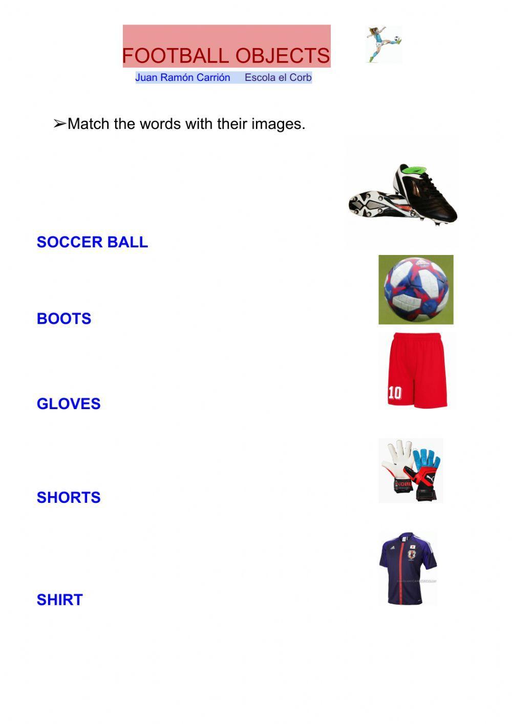 101100 | Football objects | JUANRA | LiveWorksheets