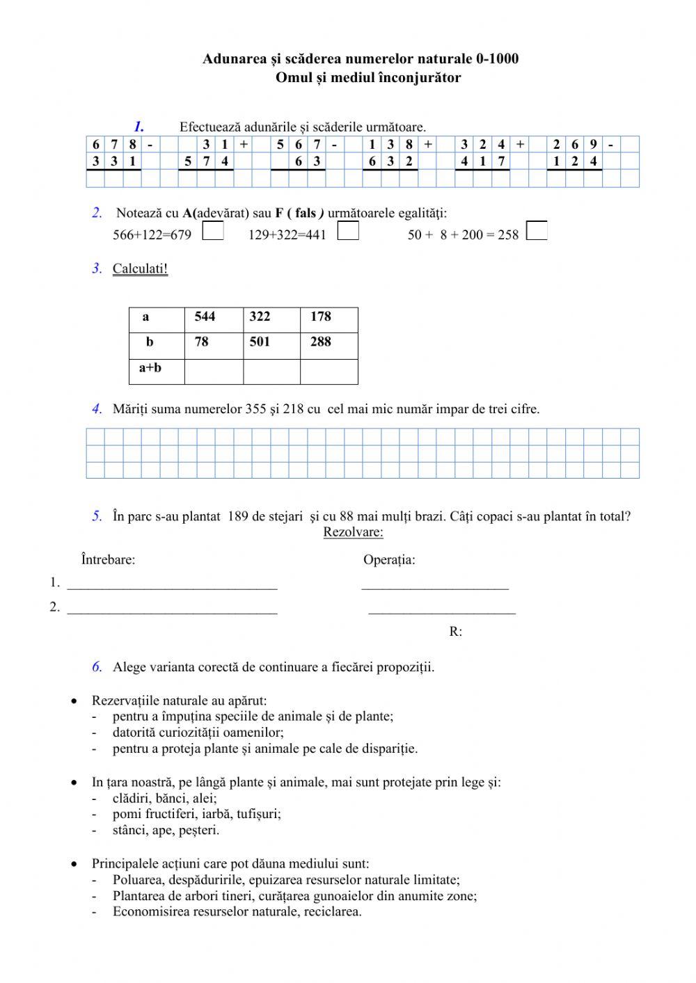 Test MEM interactive worksheet | Live Worksheets