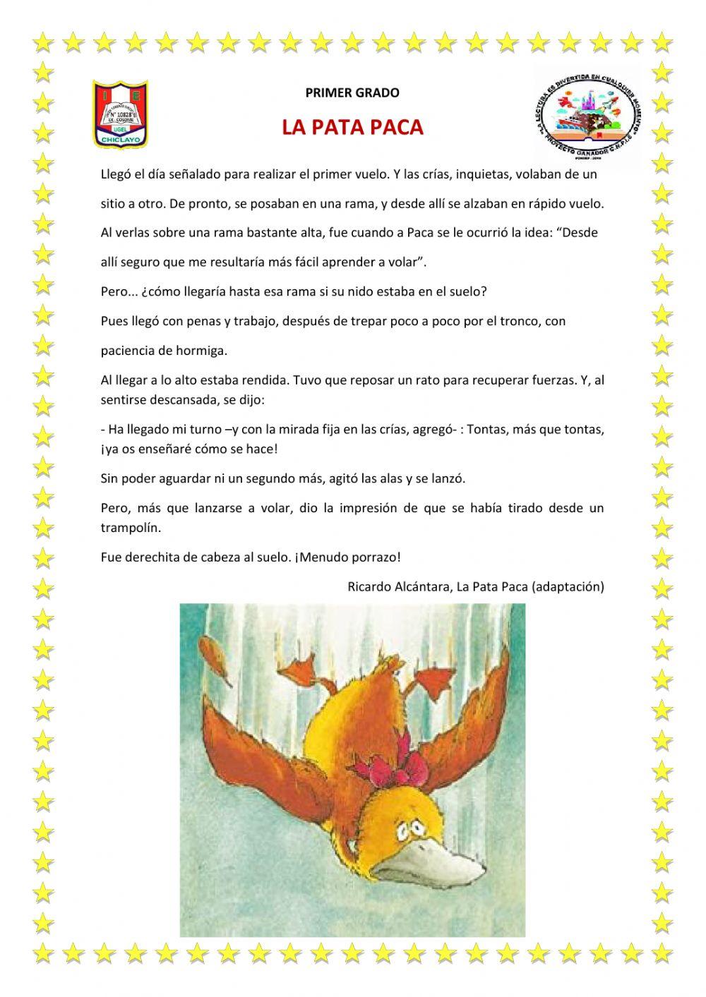 LA PATA PACA online exercise for | Live Worksheets