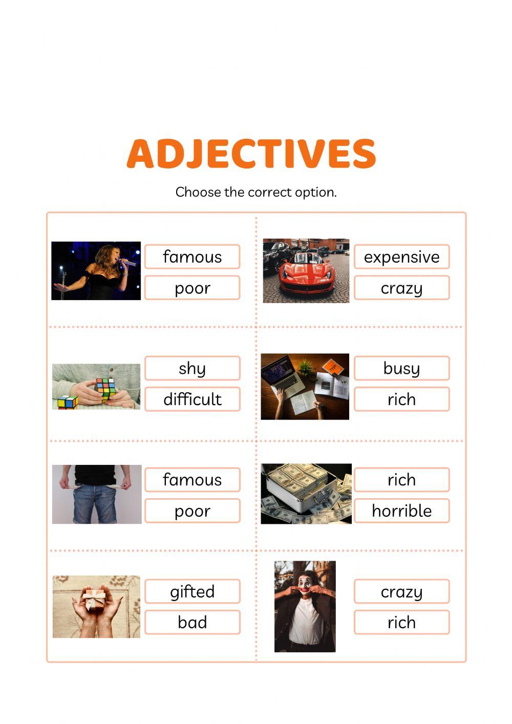 ADJECTIVES FOR CONDITION 4447287 | Itzel Fidencio | Live