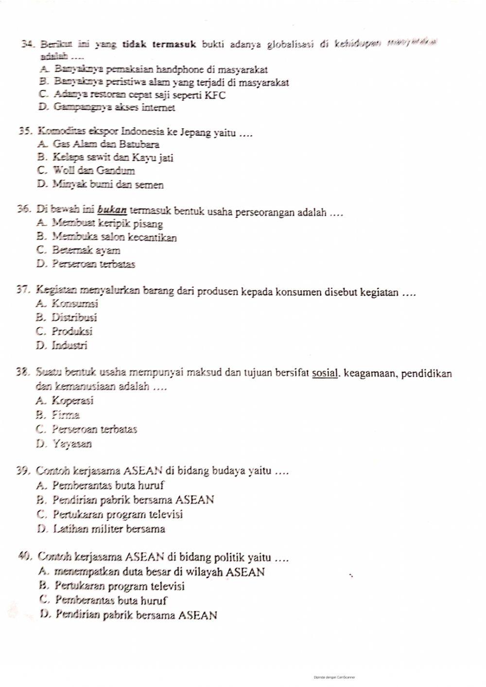 Soal ips interactive worksheet | Live Worksheets