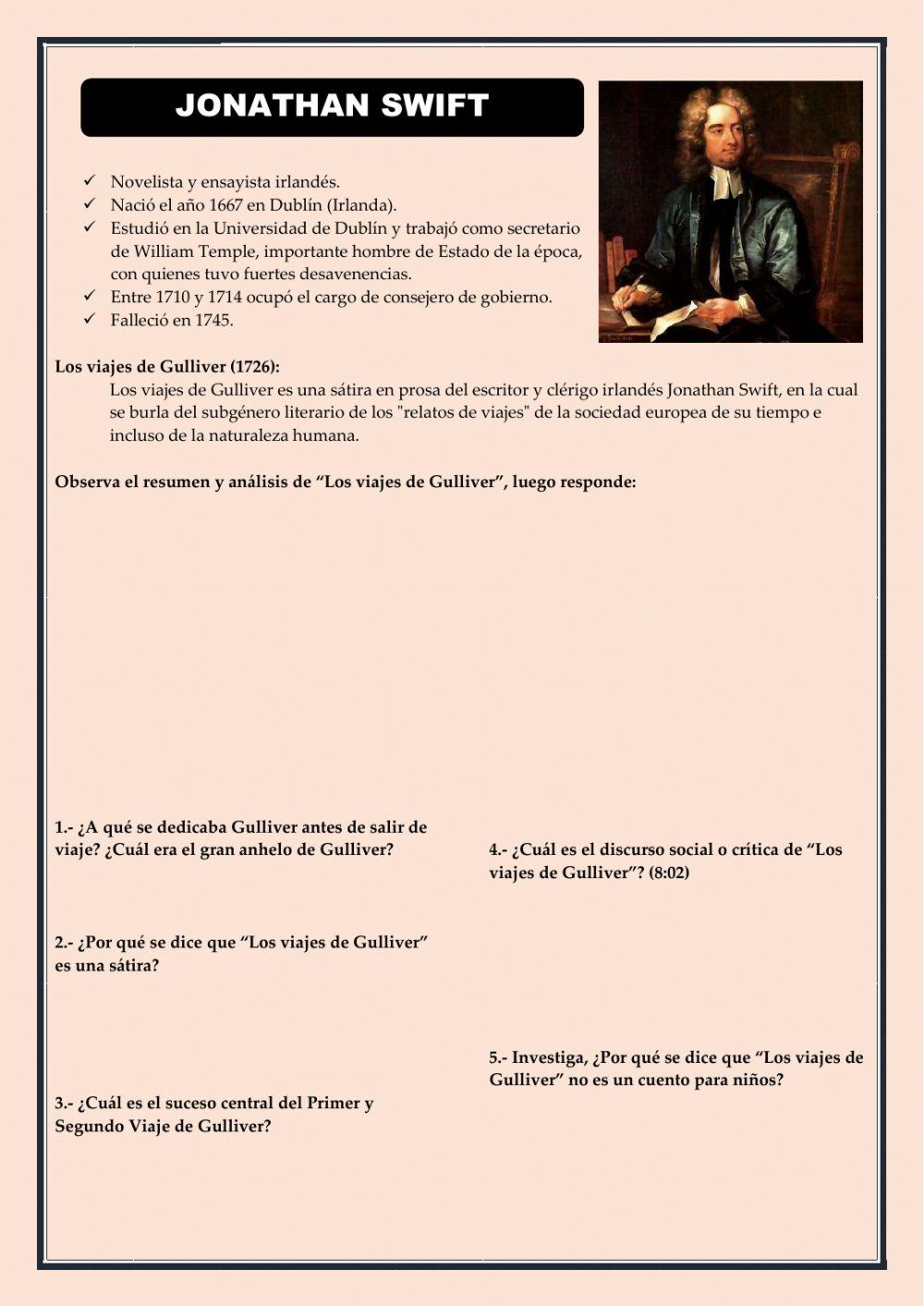 Literatura del Neoclasicismo - Jonathan Swift 464228