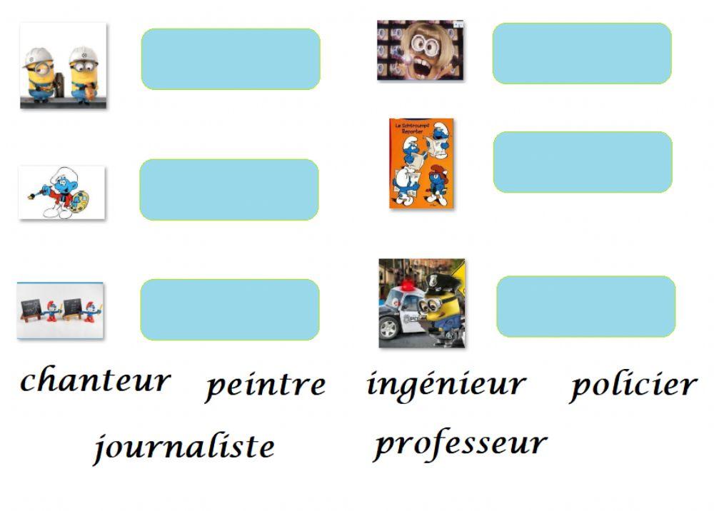 Les métiers2 worksheet | Live Worksheets