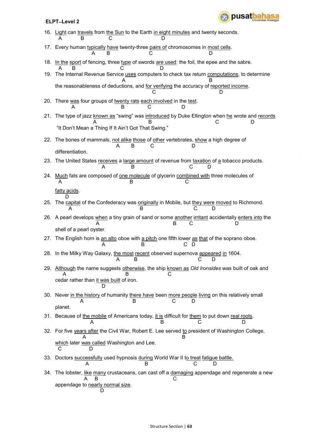 SWE PT2 LVL 2 online exercise for | Live Worksheets