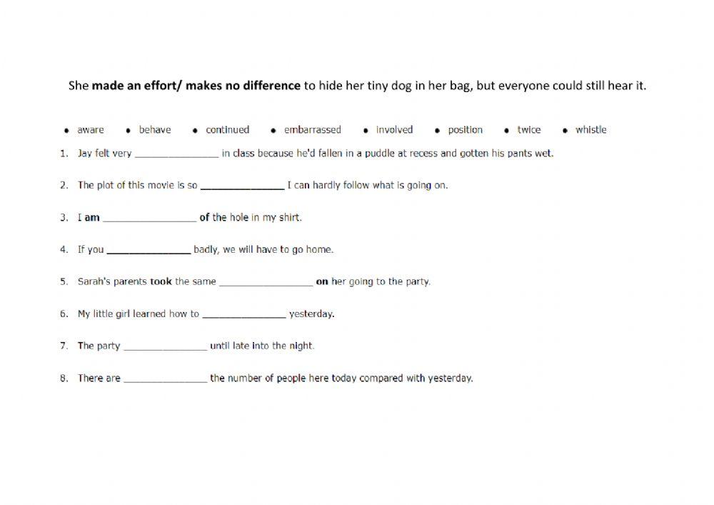 Unit 1 - Vocab drill worksheet | Live Worksheets