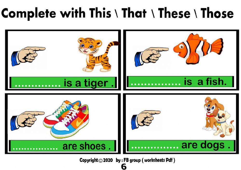 this that these those online exercise for | Live Worksheets