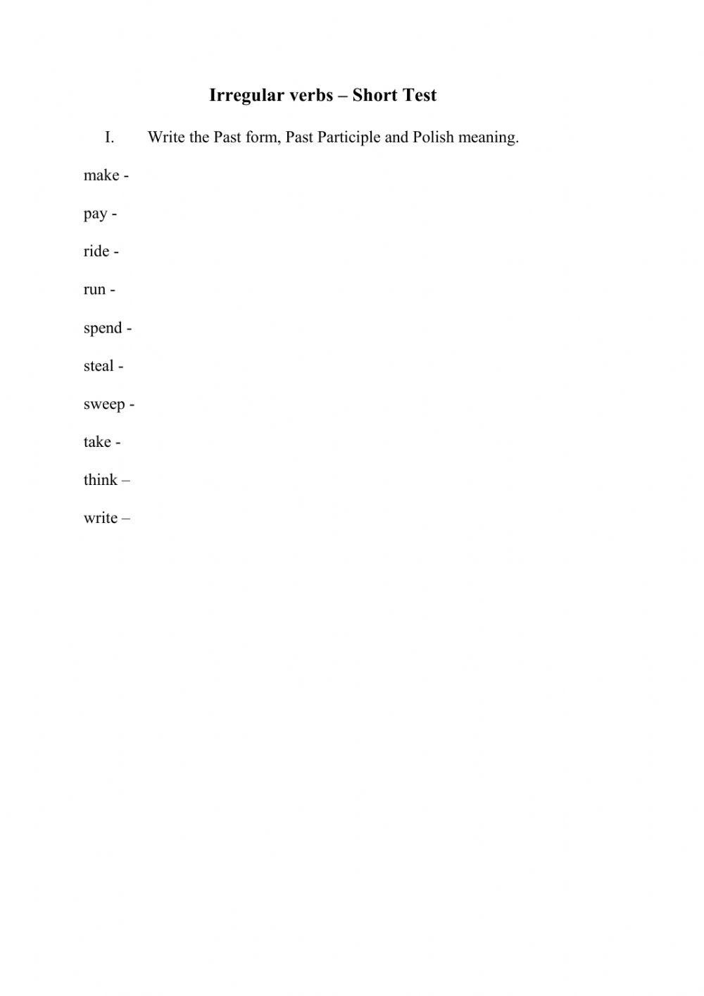 Past Simple And Past Participle Irregulars 2 Worksheet Live Worksheets past-simple-and-past-participle-irregulars-2-worksheet-live-worksheets