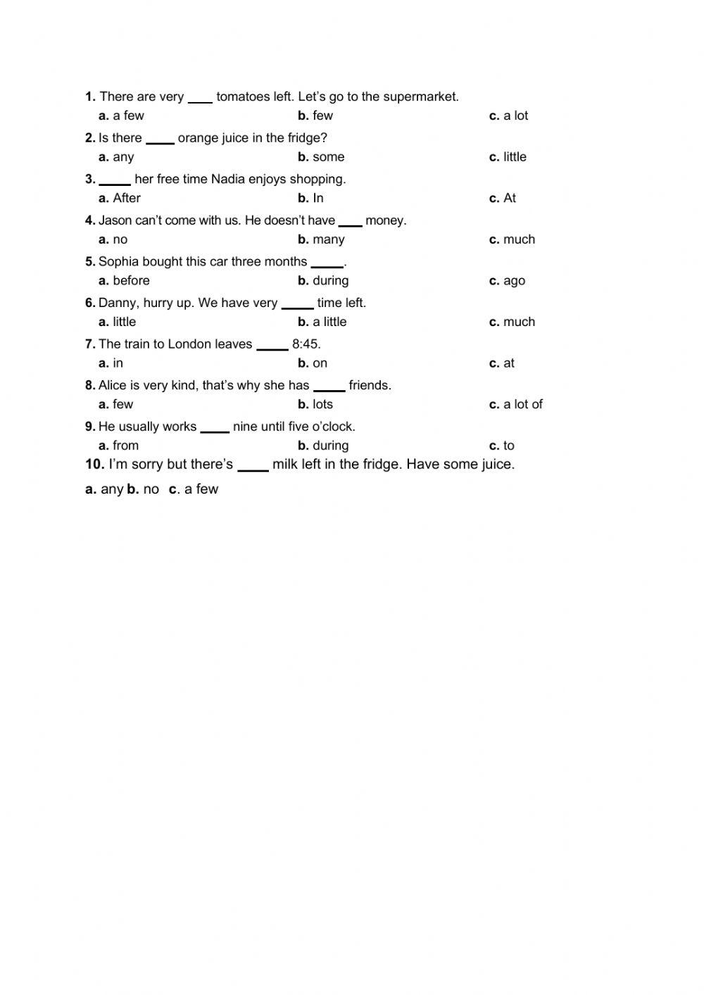 New destinatins… | Free Interactive Worksheets | 466344