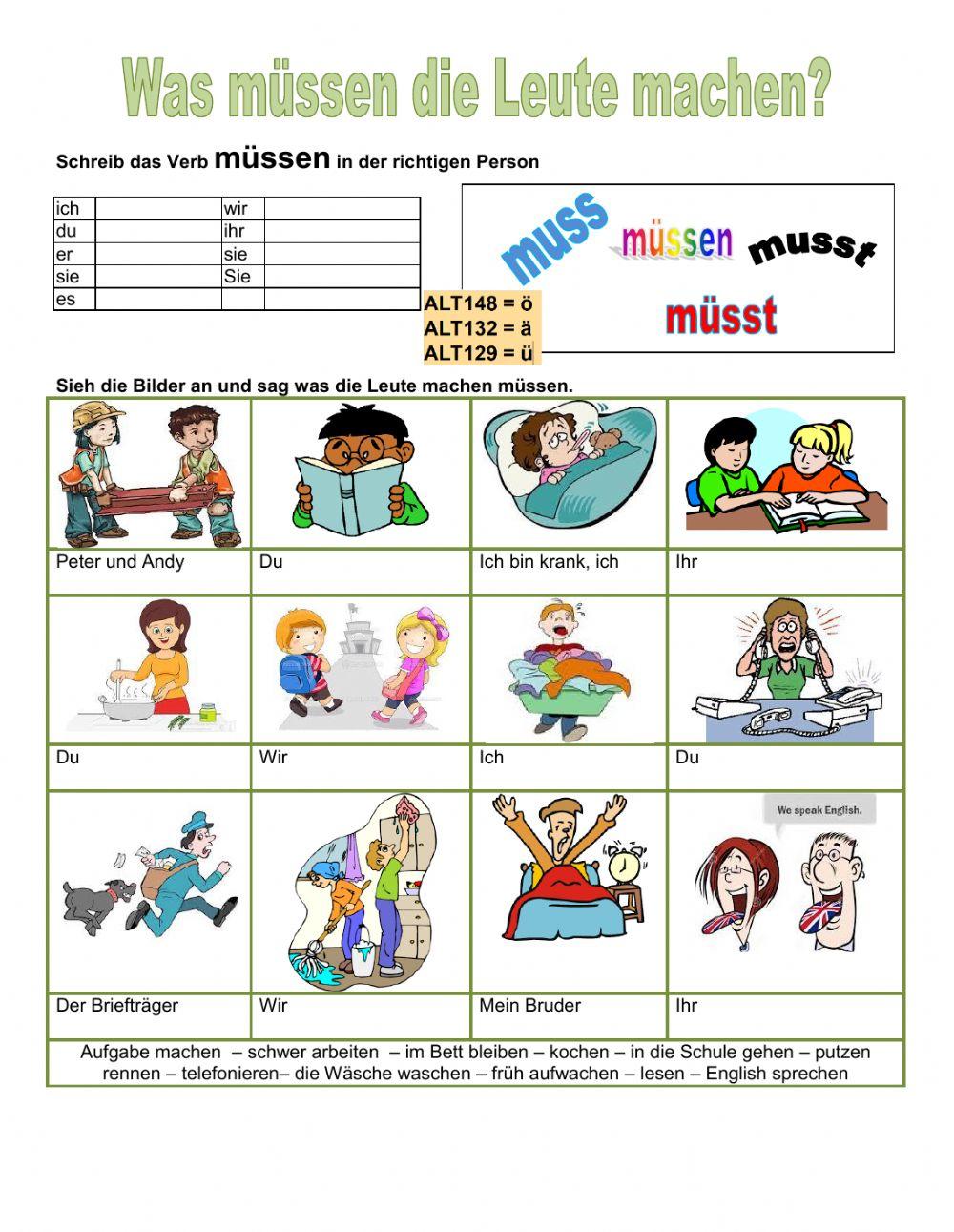 6195495 | sloveso müssen | zdkr | LiveWorksheets